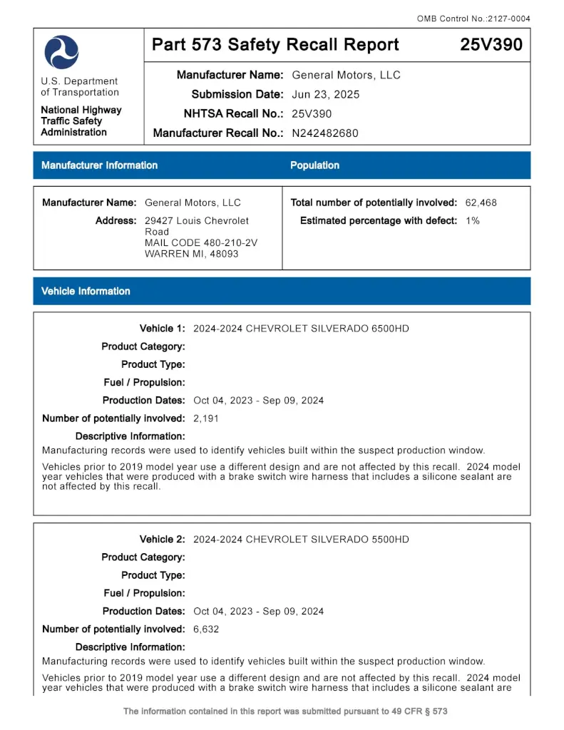 Silverado Engine Fire Recall: What You Need to Know — Ricks Free Auto ...